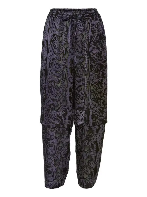 Henrik Vibskov Burnout-pattern Trousers - Purple