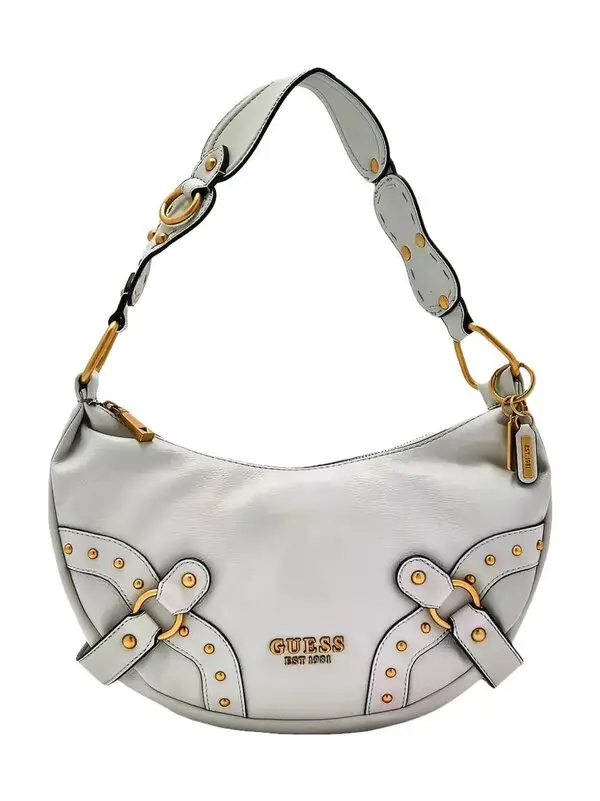 Guess Natalya Stud-embellished Shoulder Bag - Grey