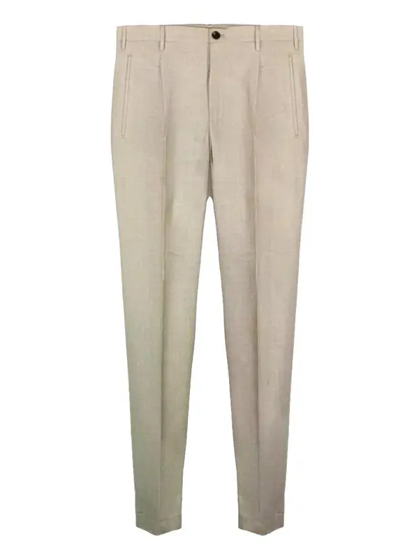 Incotex Pleated Tailored Trousers - Neutrals