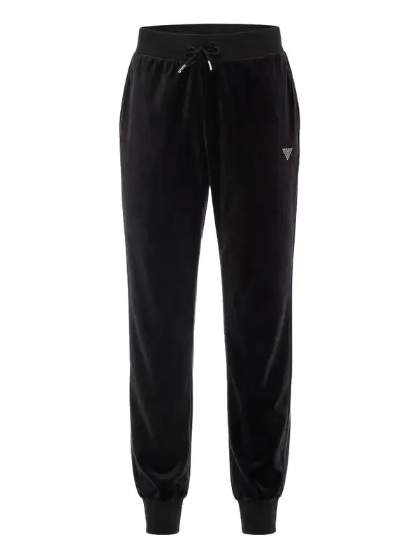 Guess Rhinestone Embellished Track Pants - Black