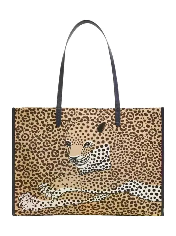 INOUI EDITIONS Felis Leopard Print Shoulder Bag - Neutrals