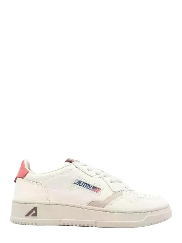 AUTRY Medalist Panelled Leather Sneakers - Neutrals
