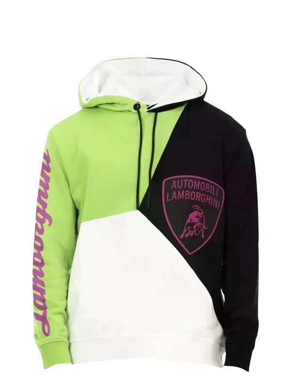 AUTOMOBILI LAMBORGHINI Logo Patch Hoodie - White
