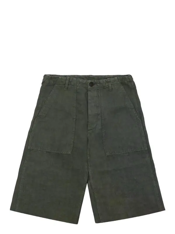 FORTELA Simone Raw-edge Shorts - Green