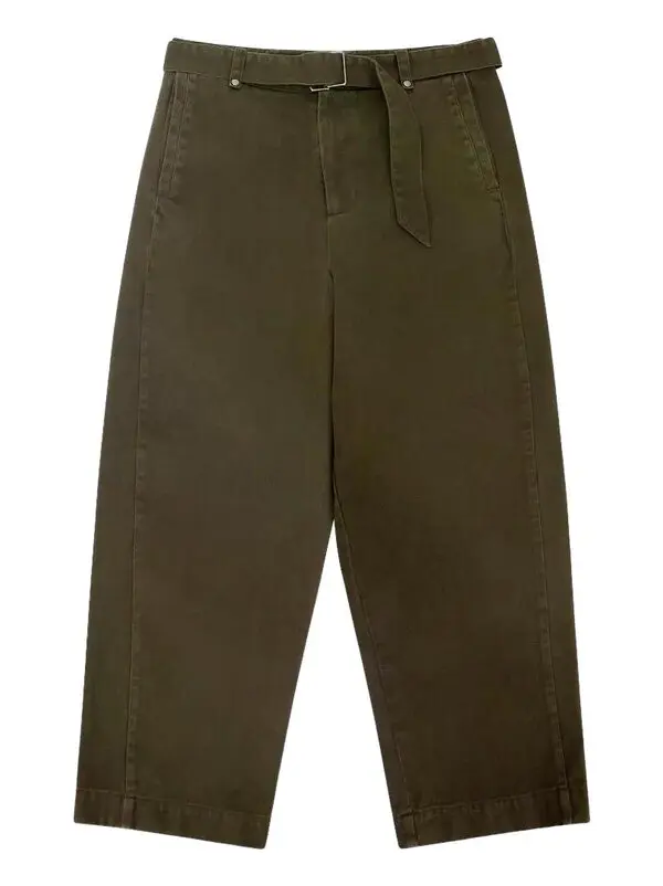 ENTIRE STUDIOS Gully Belted Wide-leg Jeans - Green