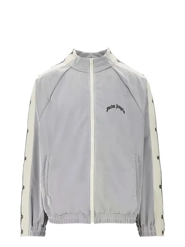 Palm Angels Logo Print Track Jacket - Grey