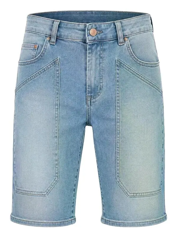 JECKERSON Patch-detail Denim Shorts - Blue