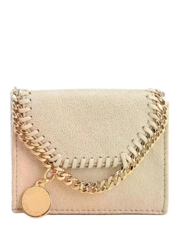 Stella McCartney Falabella Chain-trim Wallet - Neutrals