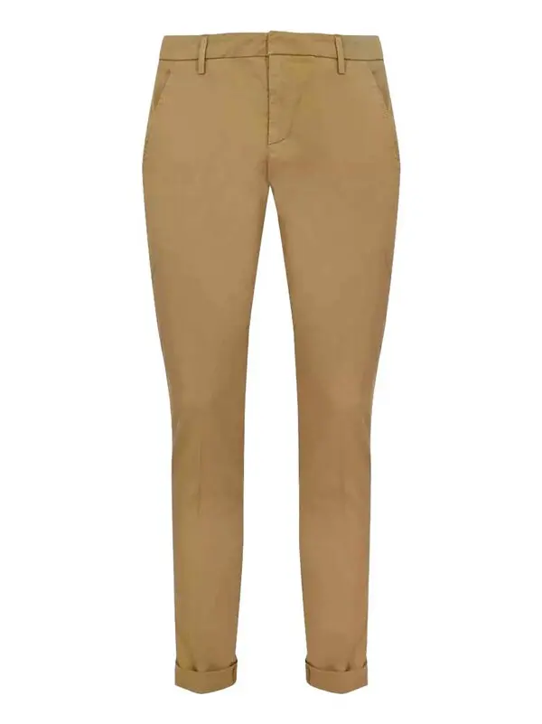 DONDUP Tailored Trousers With Button And Zip Fly - Brown