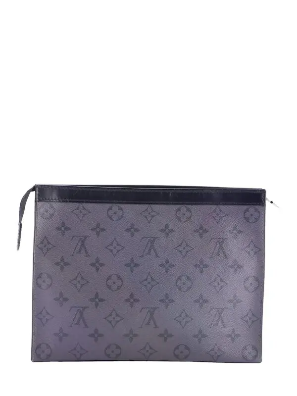 LOUIS VUITTON Pochette Voyage Clutch Bag - Black