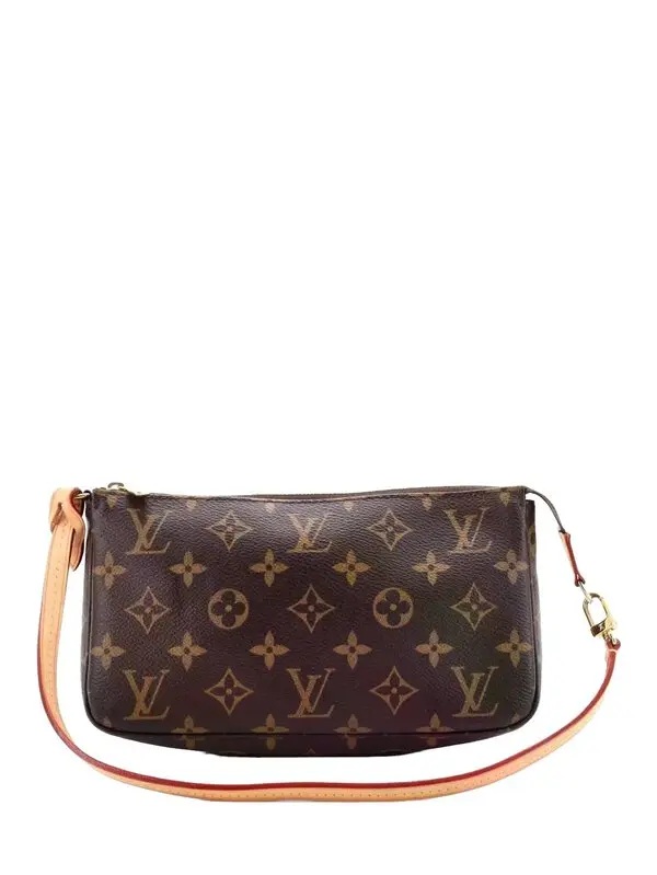 LOUIS VUITTON Pochette Accessoires Nm Monogram Canvas Clutch Bag - Brown