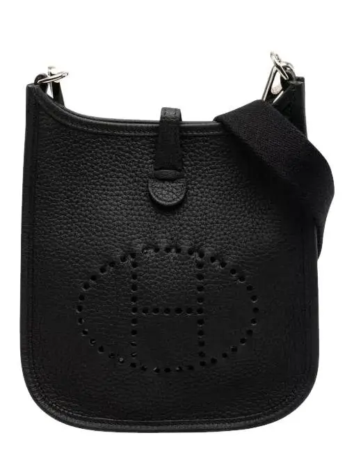 Hermès 2020 Clemence Evelyne 16 Amazone Crossbody Bag - Black