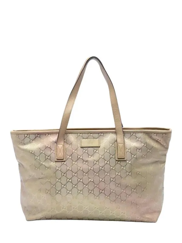 Gucci Gg Imprimé Tote Bag - Gold