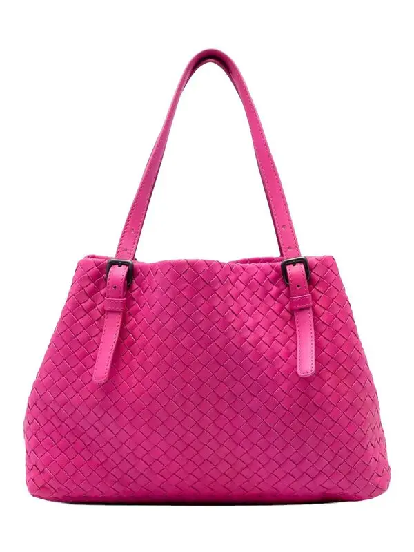 Bottega Veneta Medium Nappa Intrecciato Cesta Tote Bag - Pink