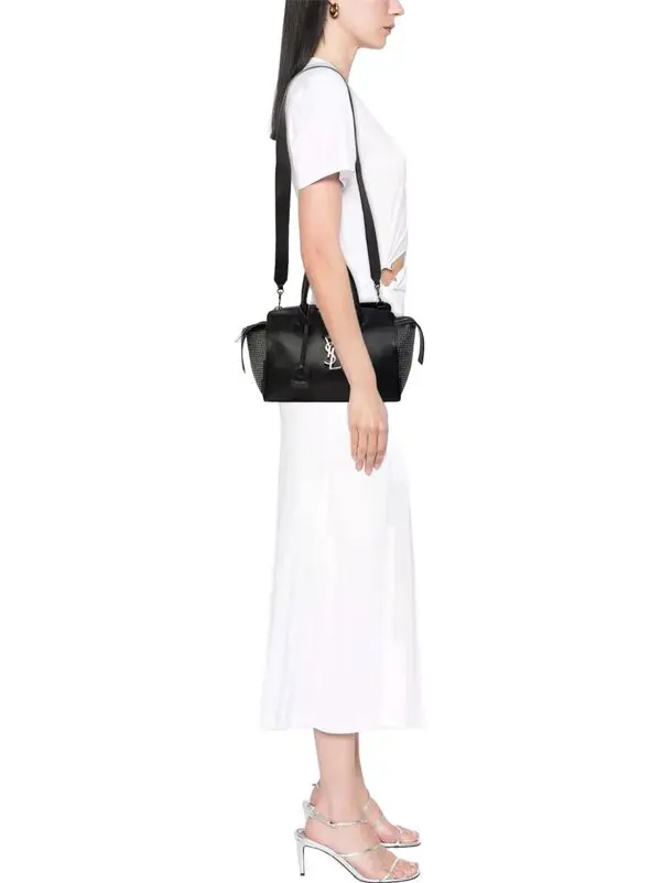 Saint Laurent Monogram Downtown Cabas Satchel - Black