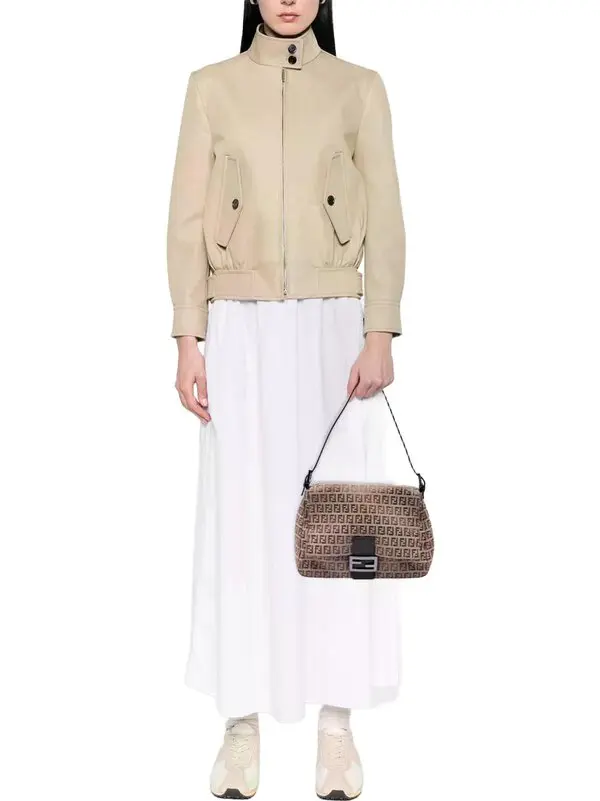 Fendi Zucchino Mamma Forever Shoulder Bag - Brown