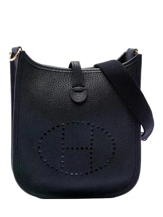 Hermès 2020 Clemence Evelyne 16 Amazone Crossbody Bag - Black