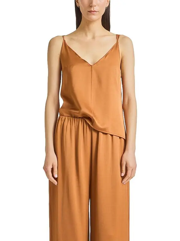 SAINT ART Keira V Neck Tank Top - Pecan