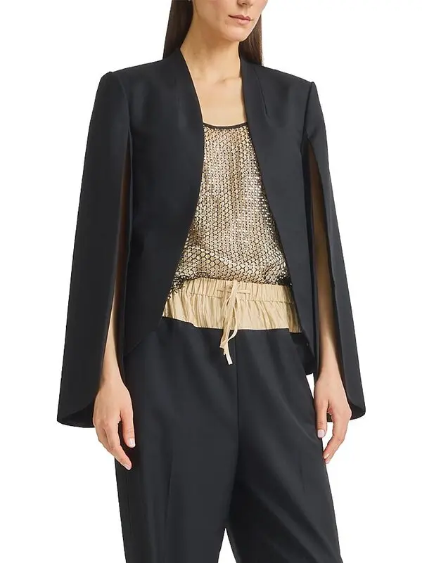 SAINT ART Winona Cape Blazer - Black