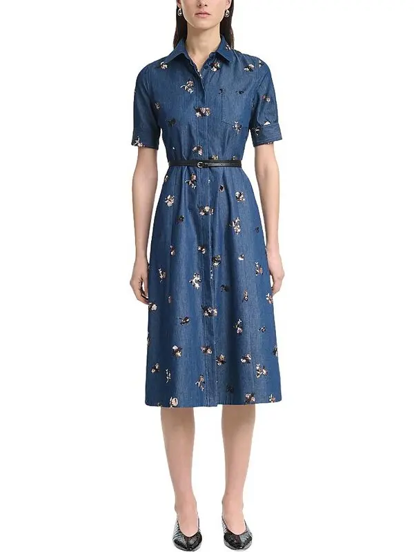 Altuzarra Embellished Shirt Dress - Midnight