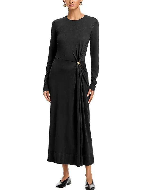 Altuzarra Tingley Dress With Gold-tone Hardware - Black