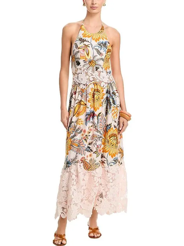 Farm Rio Ligia Halter Dress - Ligia Floral