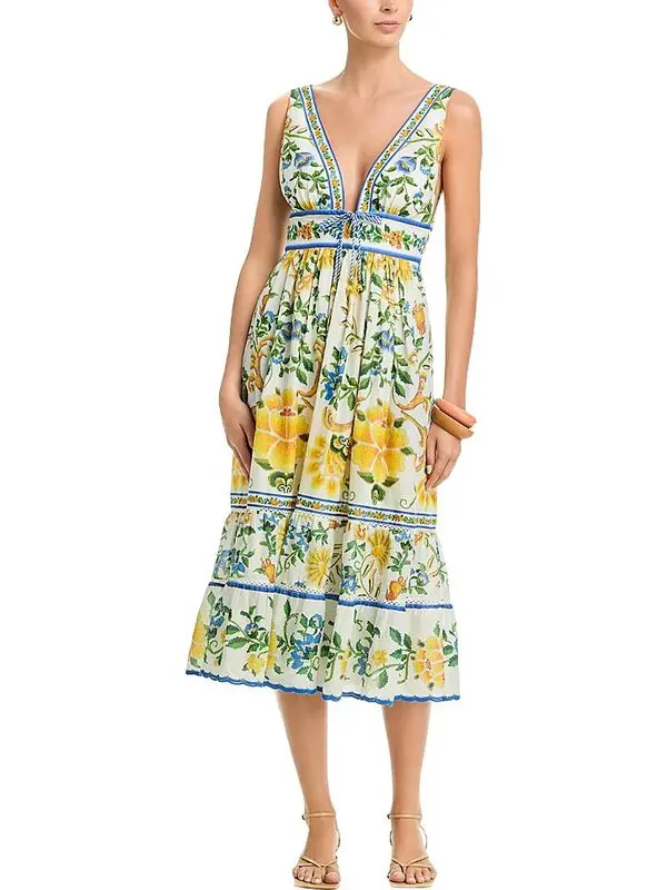 Farm Rio Midi Dress - Emily Floral