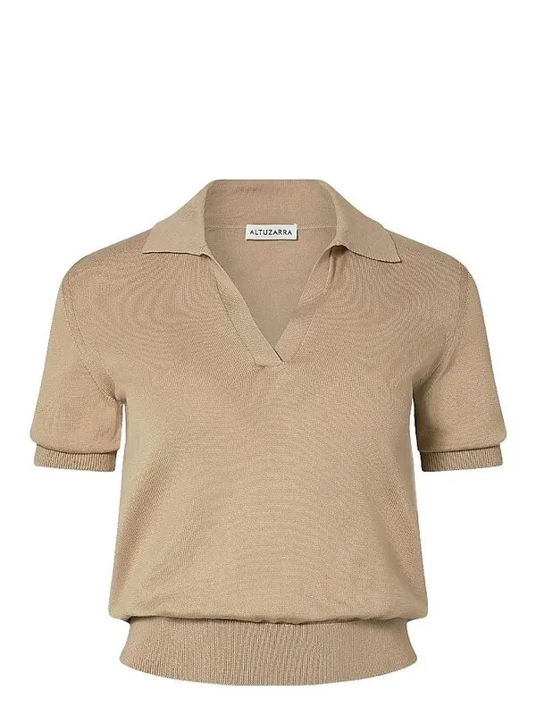 Altuzarra Clay Polo Sweater - Bone