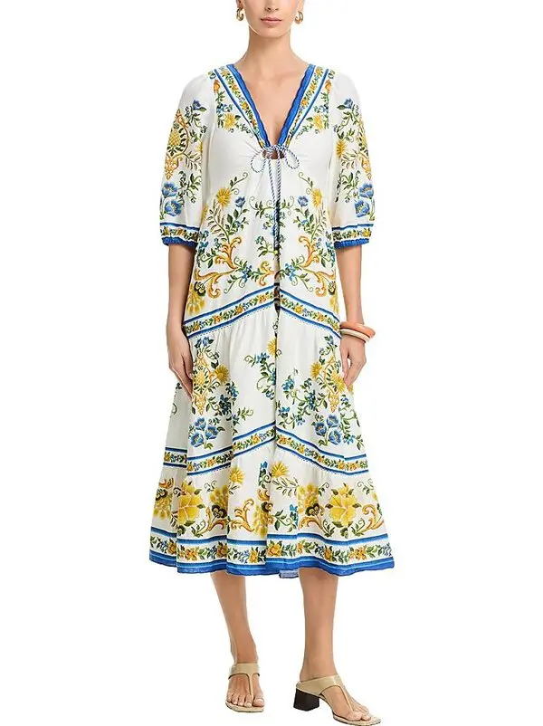 Farm Rio Trapeze Dress - Emily Floral