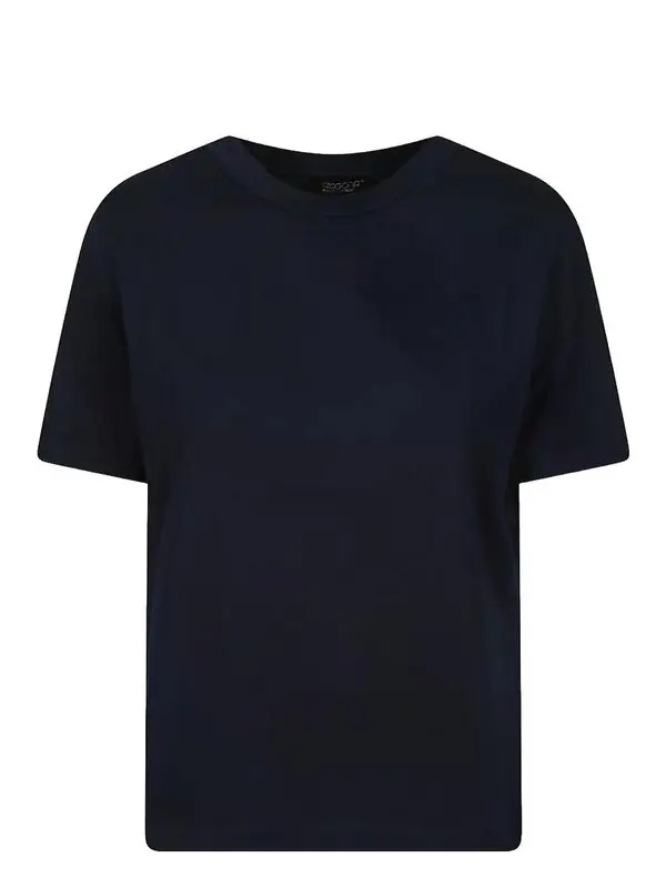 ARAGONA Short-sleeve Crew-neck T-shirt - Blue