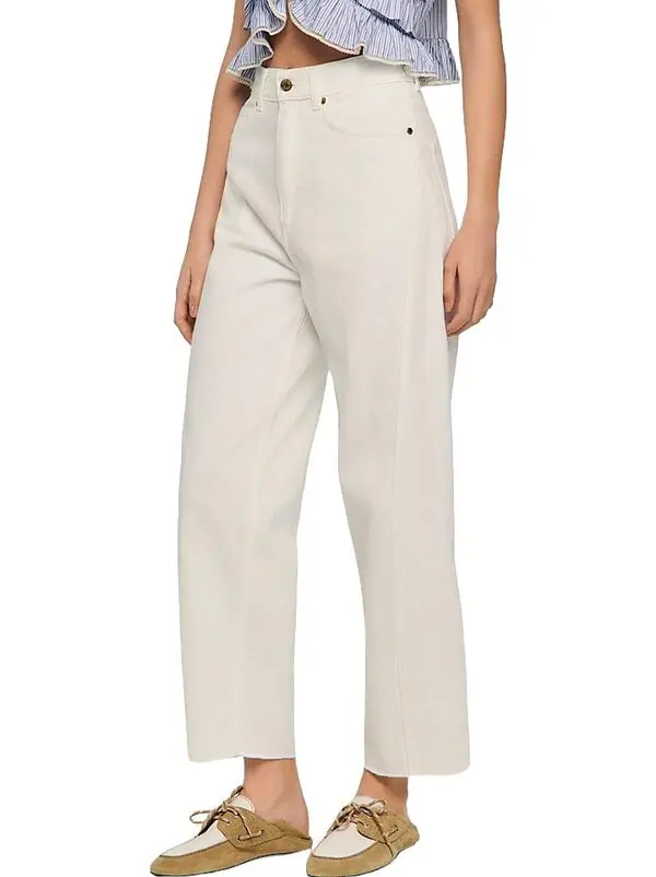 Sandro Ethan Barrel Jeans - White