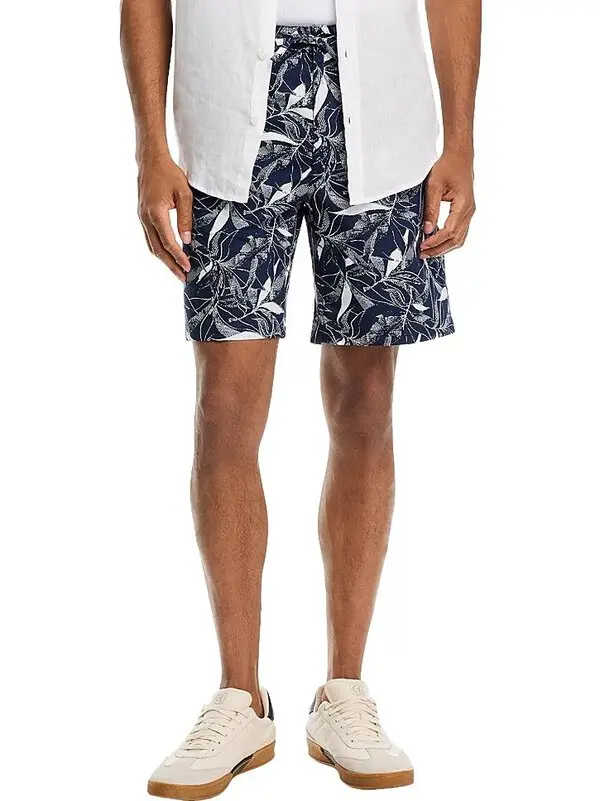 Michael Kors Floral Print Beach Shorts - Midnight