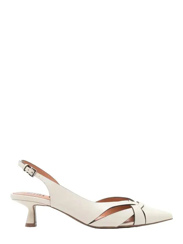 BIBI LOU Crossover-strap Slingback Sandals - Neutrals