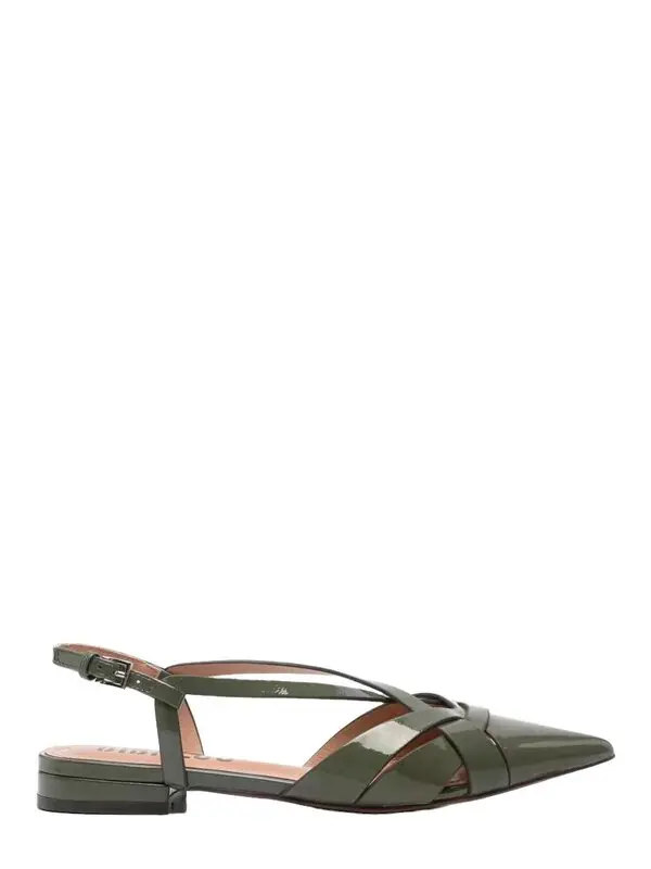 BIBI LOU Nolia Patent-finish Caged Sandals - Green