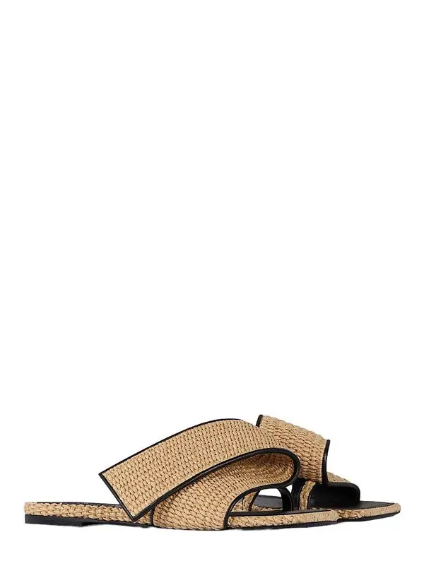 Givenchy Flat Slide Sandals - Natural