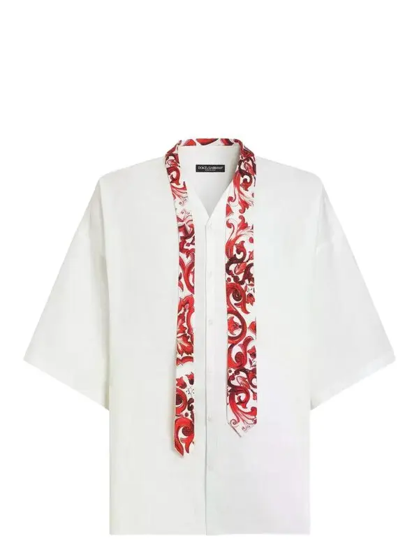 Dolce & Gabbana Shirt In Linen - White