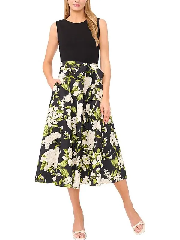Ted Baker London Sabrina Sleeveless Midi Dress - Rich Black