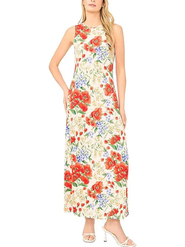 Ted Baker London Julianne Floral Knit Dress - Fire Orange
