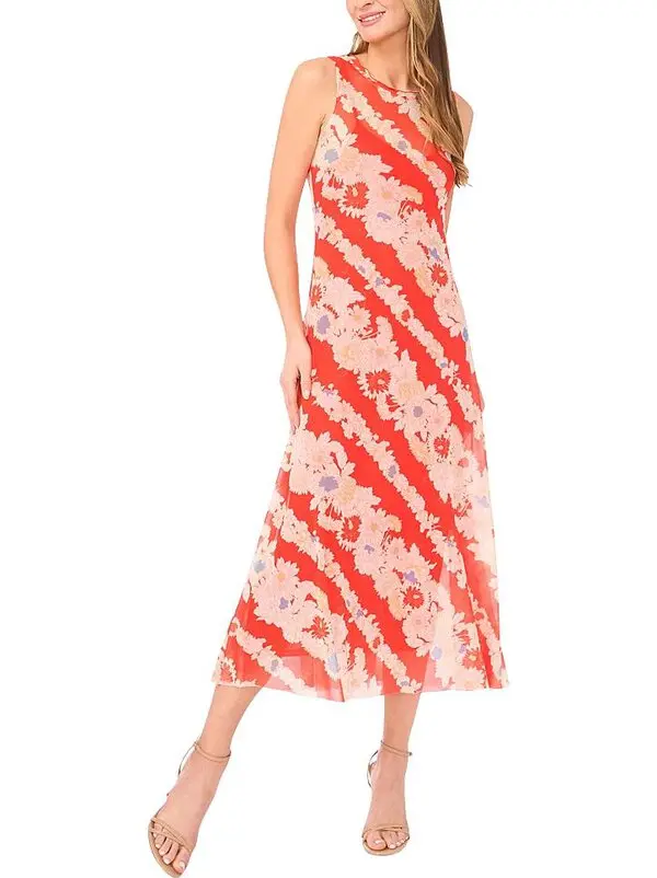 Ted Baker London Mariella Mesh Maxi Dress - Fire Orange