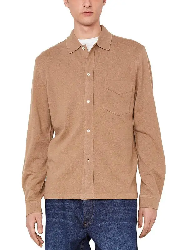 Officine Générale Wool & Cashmere Cardigan - Ginger