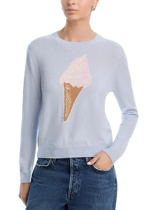Jumper 1234 Ice Cream Cashmere Crewneck Sweater - Azure Multi
