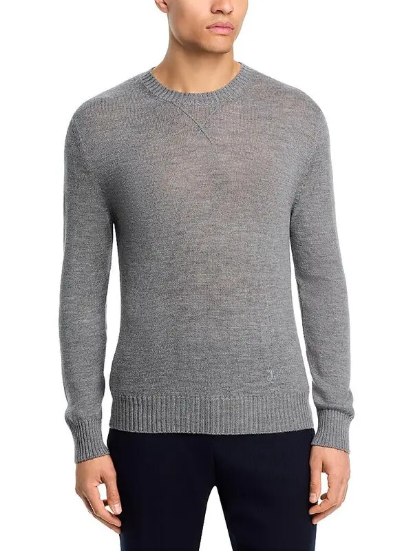 JIL SANDER Crewneck Wool Sweater - London Fog