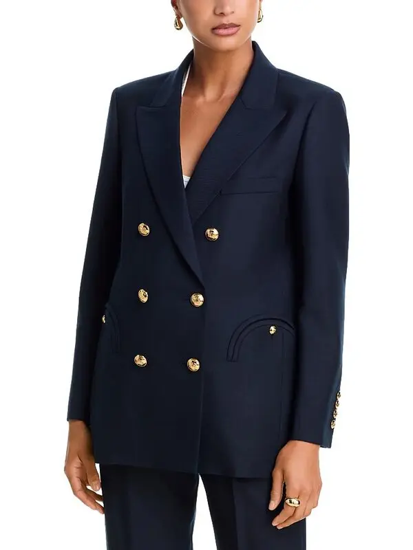 BLAZÉ MILANO Double-breasted Blazer - Navy