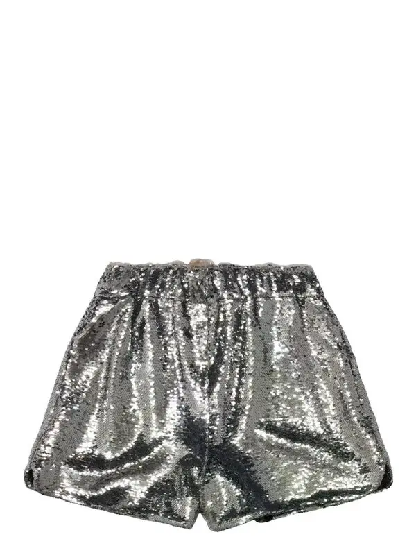 Simone Rocha Sequin Embellished Shorts - Silver