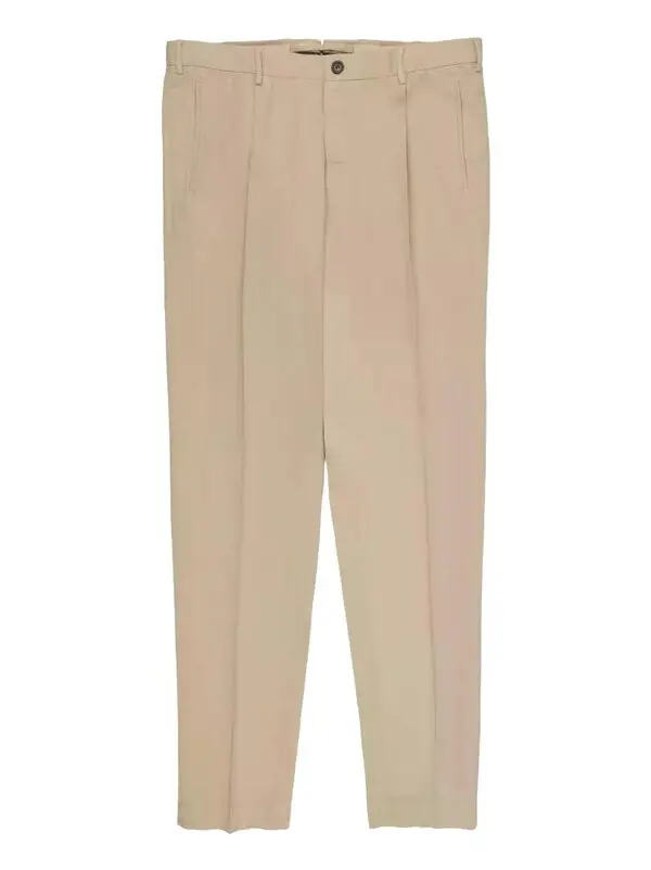 Incotex Tapered Pleated Trousers - Neutrals