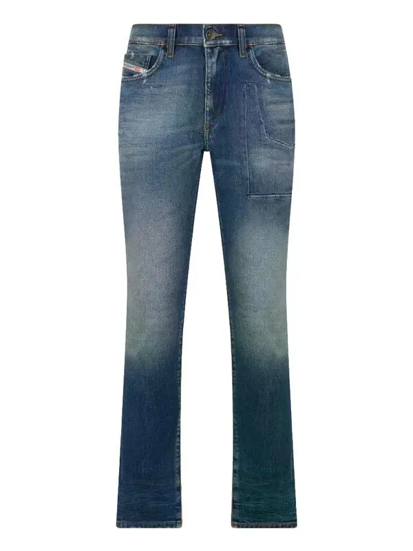 DIESEL® Distressed Straight-leg Jeans - Blue