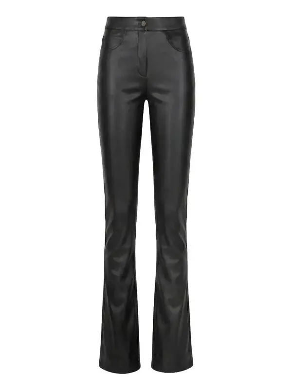 ALMAZ Lace-insert Zip Detail Trousers - Black