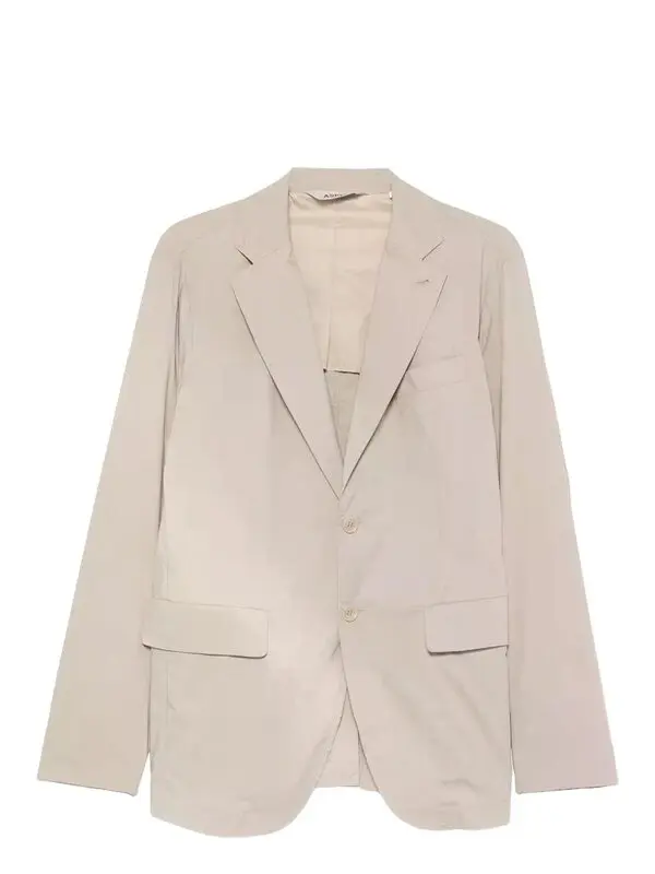 Aspesi Notch-lapel Single-breasted Blazer - Neutrals