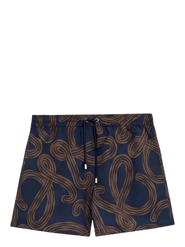 Loewe Printed Swim Shorts - Blue