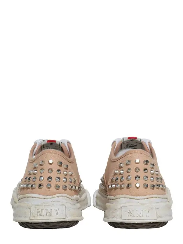 Mihara Yasuhiro Baker Og Sole Studded Canvas Low-top Sneakers - Pink